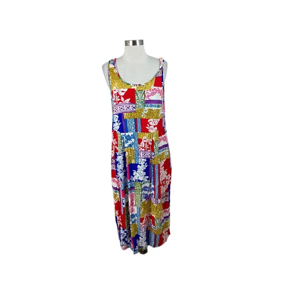 Jams World | Dresses | Jams World Red Blue Yellow Hawaiian Floral ...